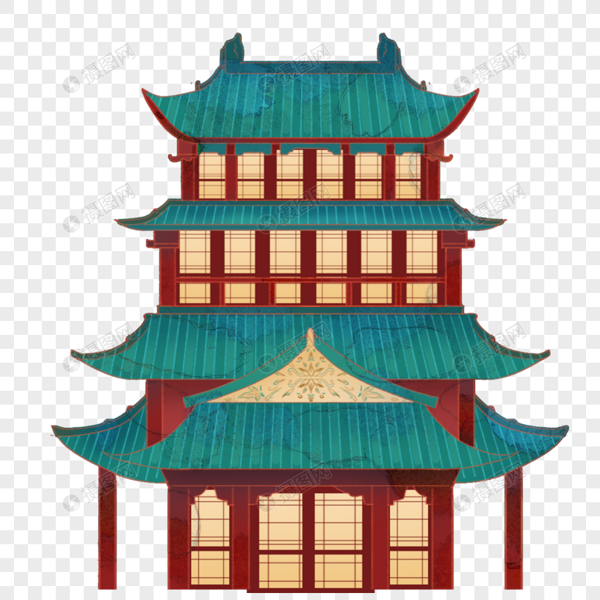 古代建筑元素素材下载-正版素材401906225-摄图网