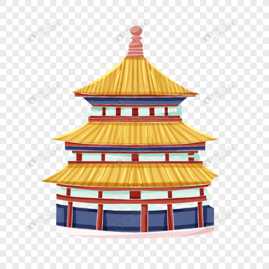 古寺元素素材下载-正版素材401907518-摄图网