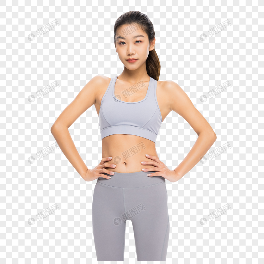 健身女性身材展示元素素材下载-正版素材401910668-摄图网