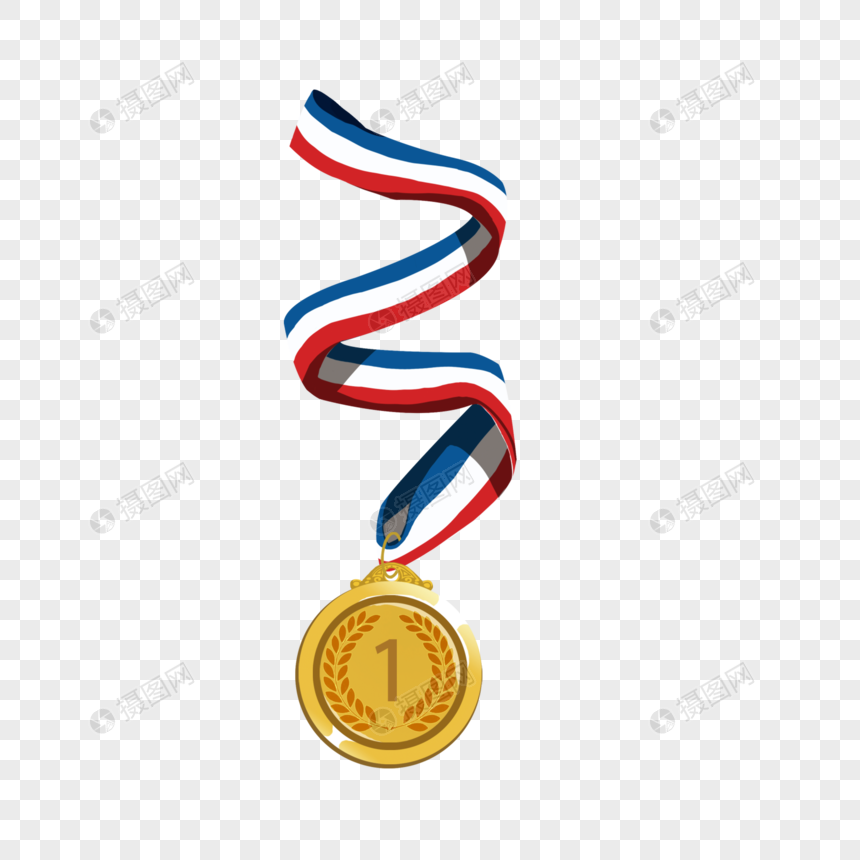 冠军奖牌卡通元素元素素材下载-正版素材401947141-摄图网