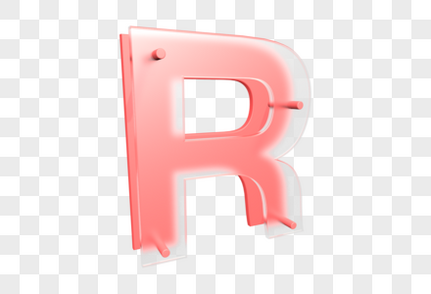 毛玻璃拟态风格半透明字母L元素素材下载-正版素材402020852-摄图网