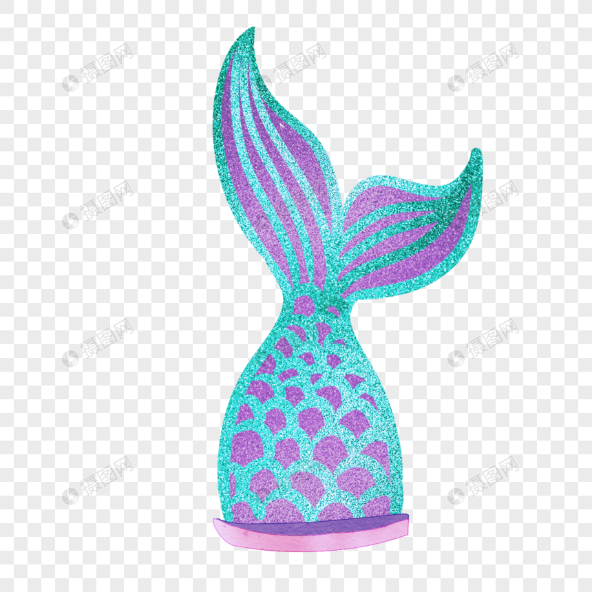 美人鱼尾巴紫色鳞片元素素材下载-正版素材402034850-摄图网