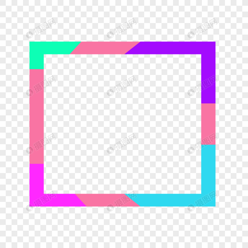 彩色边框元素素材下载-正版素材402046549-摄图网