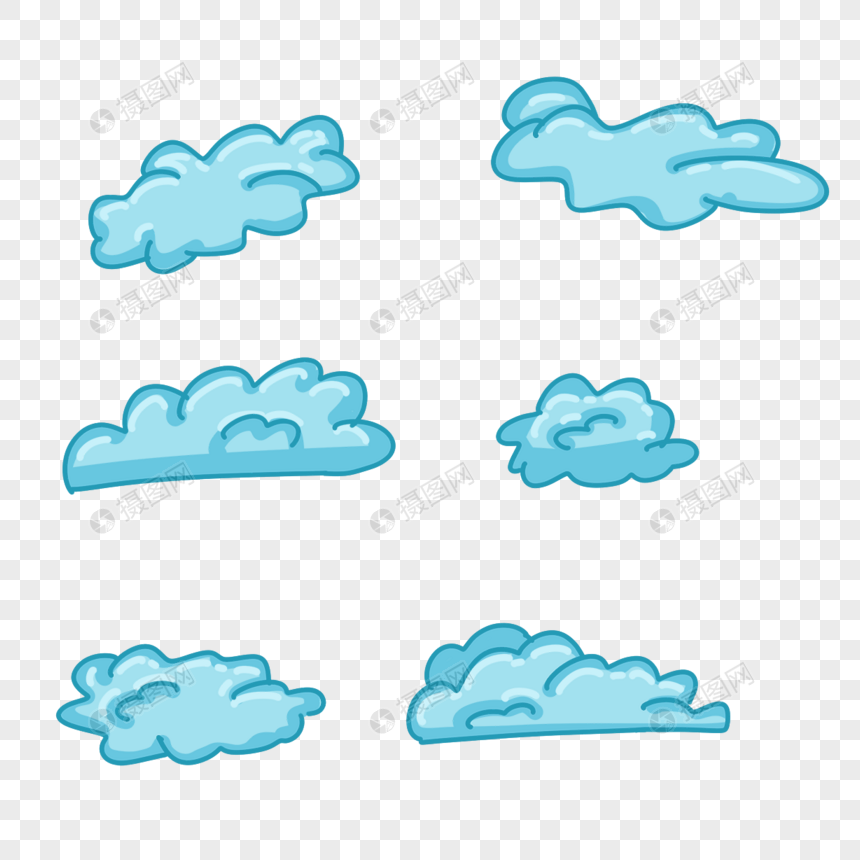 卡通云元素素材下载-正版素材402048900-摄图网