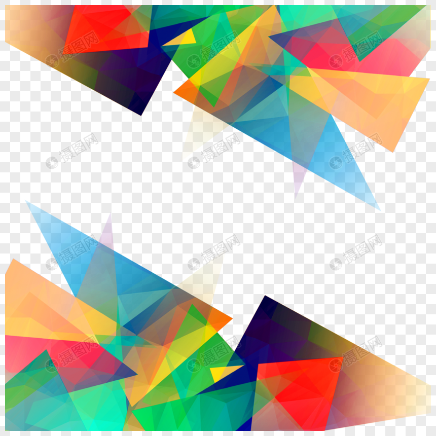 三角形渐变涂鸦色块元素素材下载-正版素材402074379-摄图网