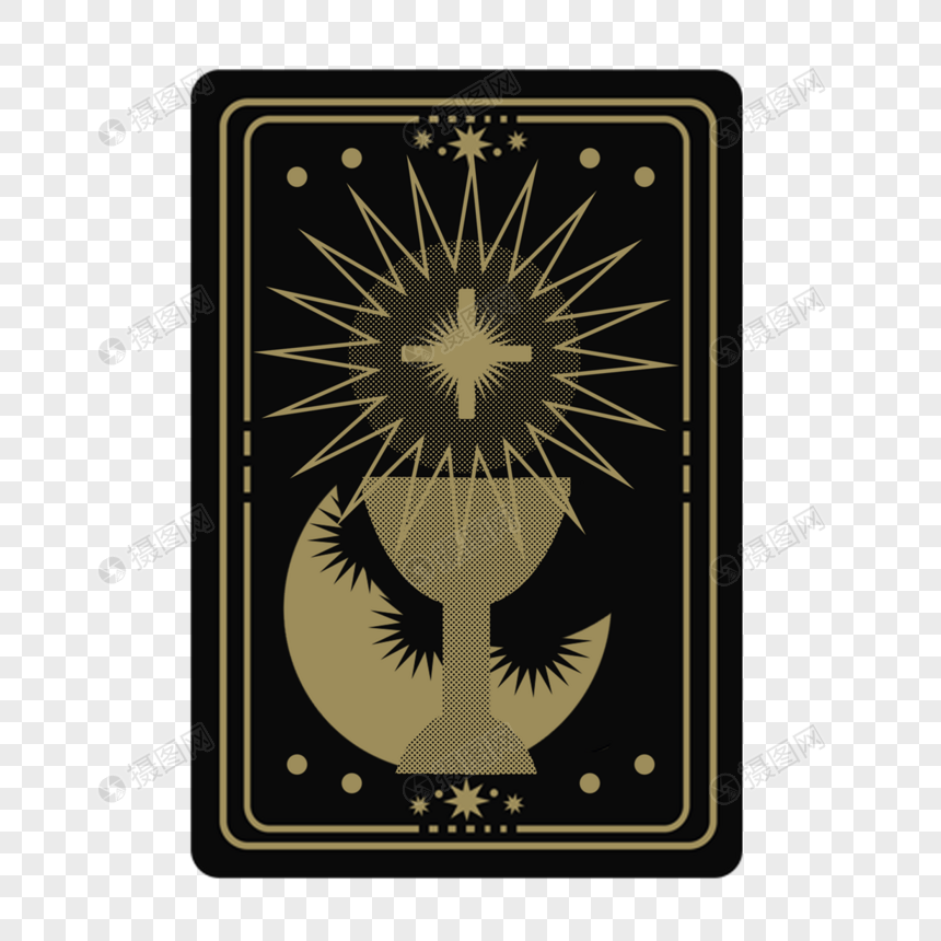 星月圣杯闪光塔罗牌元素素材下载-正版素材402076590-摄图网