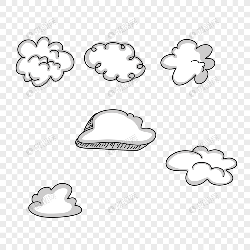 卡通云元素素材下载-正版素材402079295-摄图网