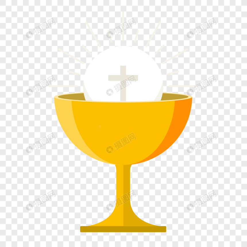 濯足节圣餐黄金卡通圣杯装饰图形元素素材下载-正版素材402079406-摄图网