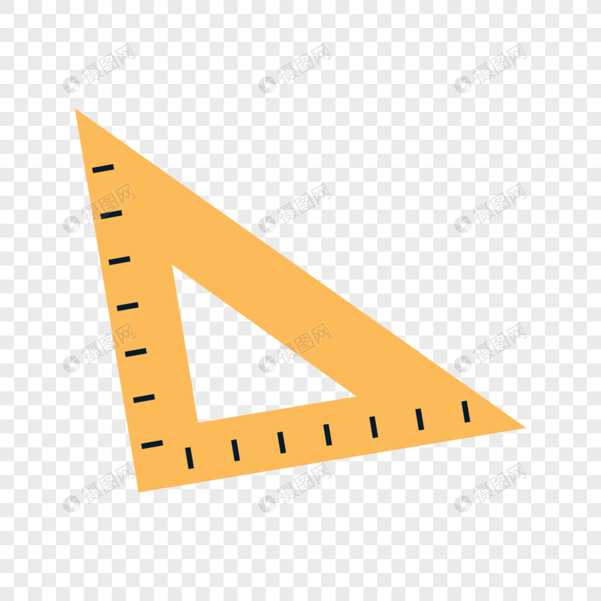 世界图形日黄色三角尺元素素材下载-正版素材402125145-摄图网