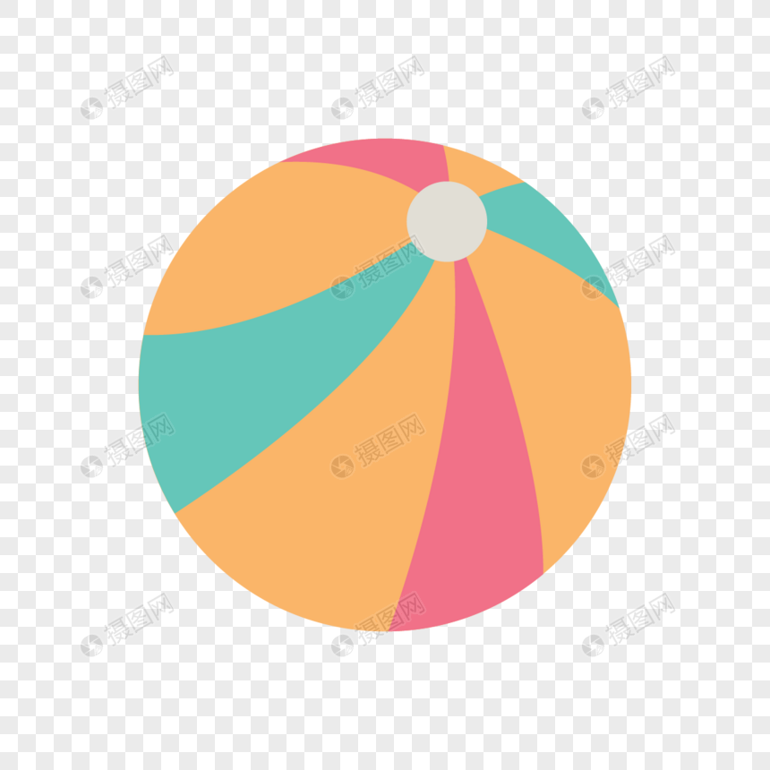 橙色简约卡通可爱球元素素材下载-正版素材402126950-摄图网