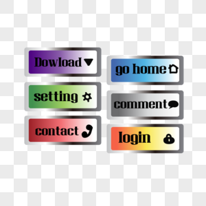 网页按钮icon素材_网页按钮icon高清图片素材下载_摄图网