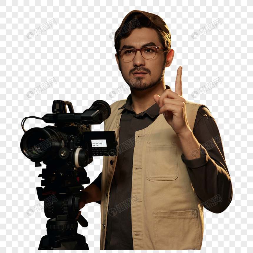 青年导演形象元素素材下载-正版素材402396055-摄图网