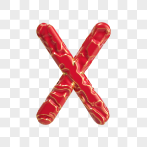 X免抠元素-字母x赛博朋克风格3d玩具素材-PNG图片下载-摄图网