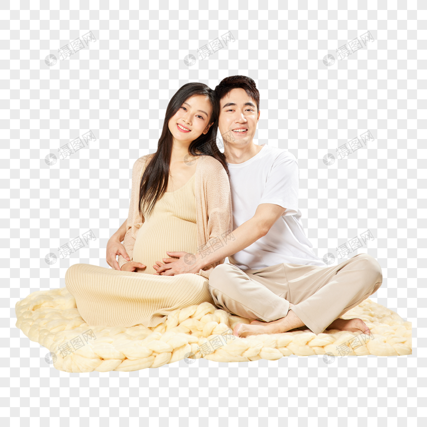 恩爱年轻夫妻拍孕妇照写真元素素材下载-正版素材402423676-摄图网