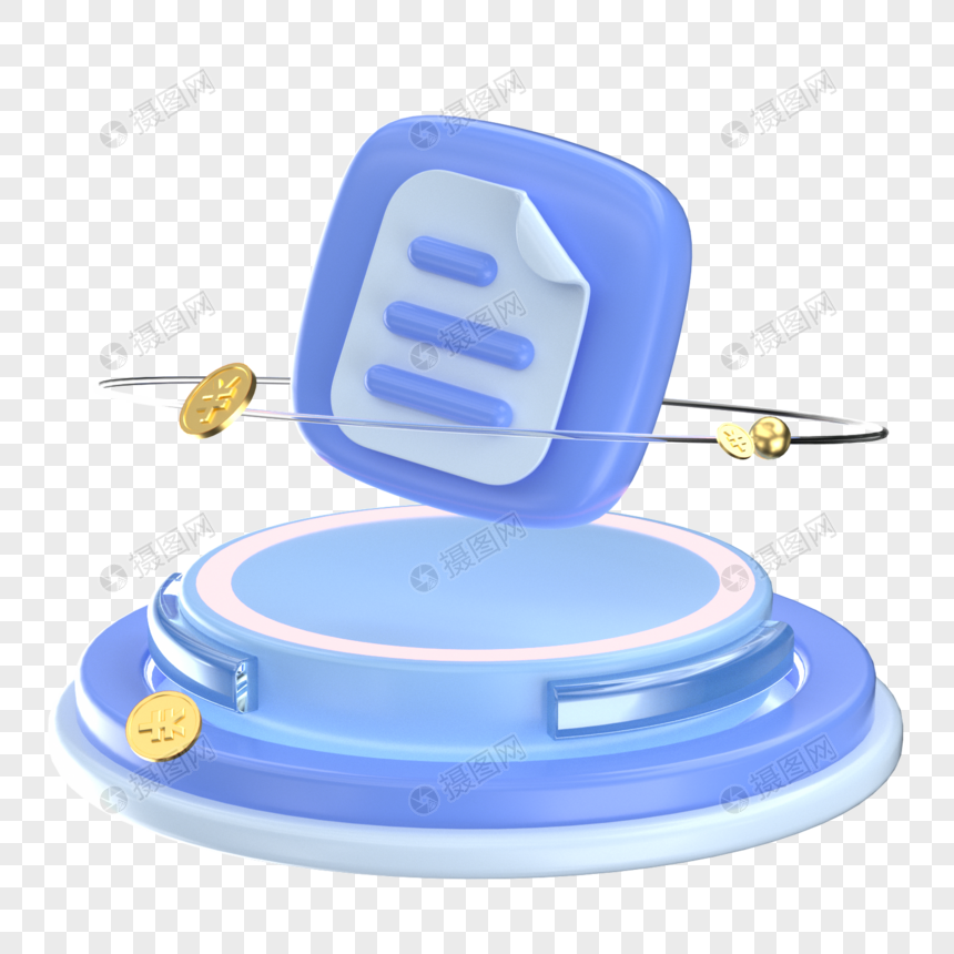 3D创意金融业绩KPI图标元素素材下载-正版素材402475150-摄图网