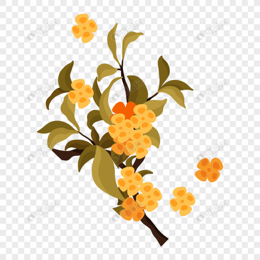 桂花元素素材下载-正版素材402519401-摄图网