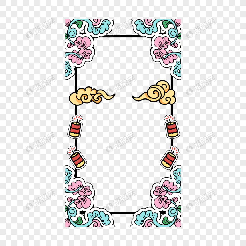 花纹边框元素素材下载-正版素材402538614-摄图网