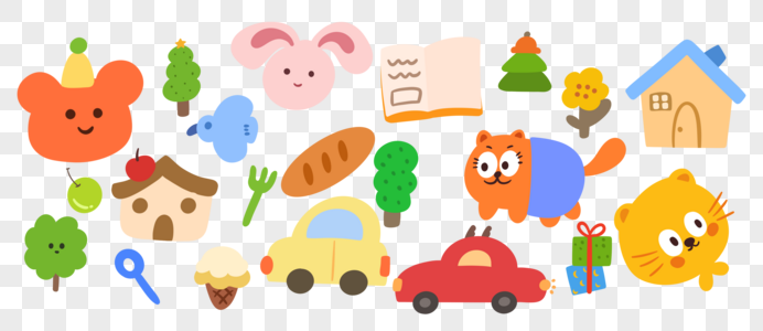 可爱卡通画图片_可爱卡通画素材_可爱卡通画高清图片_摄图网图片下载