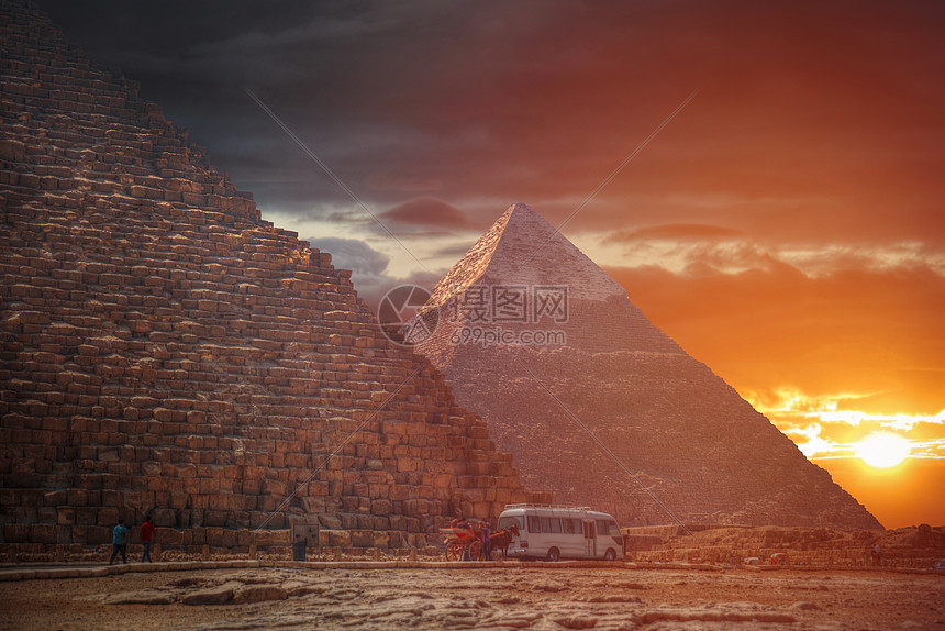 埃及金字塔开罗附近的古代石头结构埃及金字塔高清图片下载-正版图片300140253-摄图网