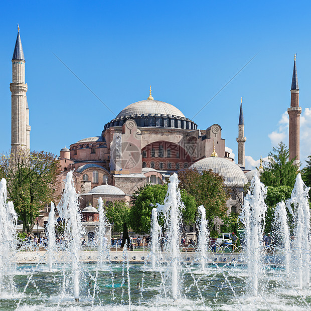 索菲亚土耳其伊斯坦布尔索菲亚拜占庭文化的最伟大的纪念碑高清图片下载-正版图片300540401-摄图网