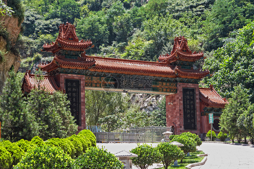 长安区秦陵山崔华山入口大门高清图片下载-正版图片300630791-摄图网