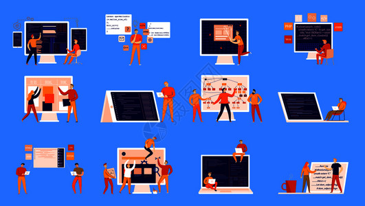 调试插画_调试卡通_调试插图_手绘_板绘_摄图网