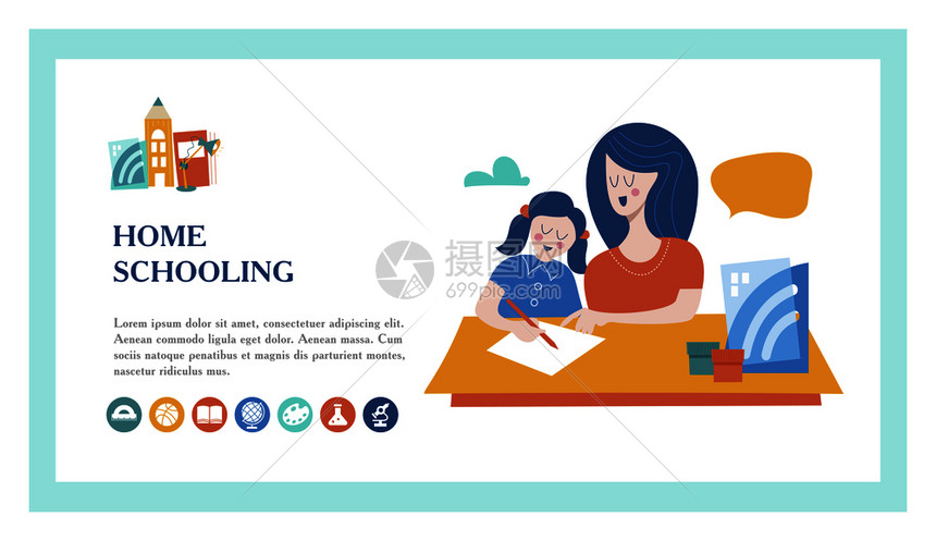 家庭教育的大型家庭残疾儿童家庭家庭教育的标志矢量插图家庭教育的矢量插图大家庭家庭教育的标志插画图片下载-正版图片300901843-摄图网