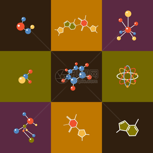 分子矢量插图插画图片下载-正版图片300942480-摄图网