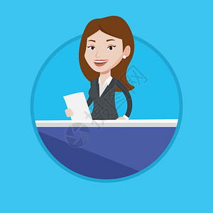 期间的主持人插画图片下载-正版图片302196870-摄图网