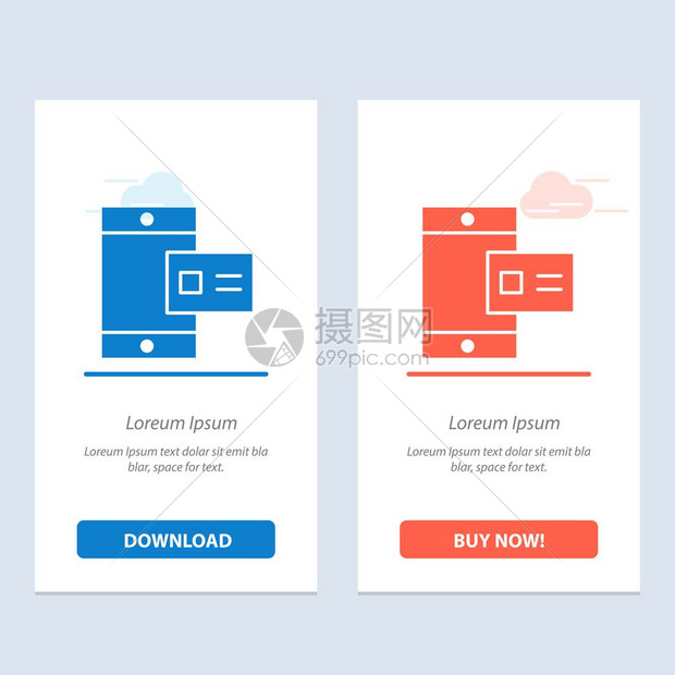 手机网络粉笔蓝色和红简况蓝下载现在购买网络元件卡模板插画图片下载-正版图片302491688-摄图网