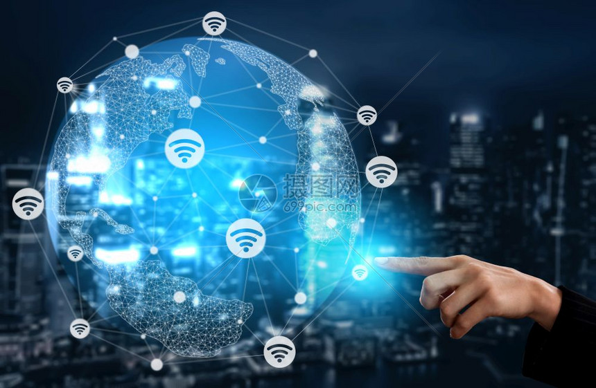 智能城市无线网络通信概念高清图片下载-正版图片302589704-摄图网