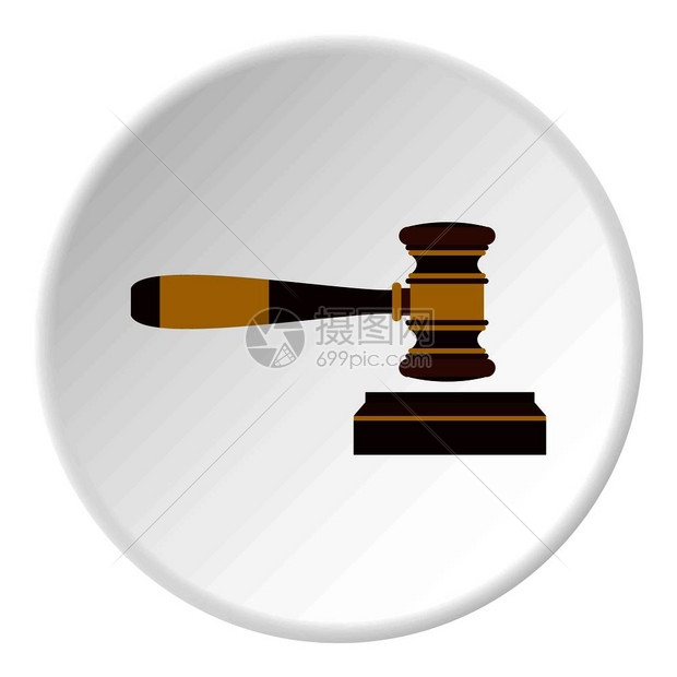 法官在平面圆形孤立矢量图示中标出法官的图用于网络插画图片下载-正版图片302814182-摄图网