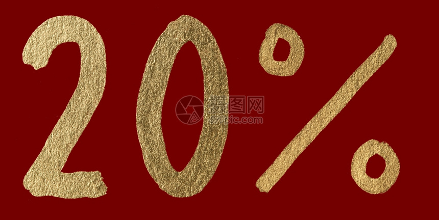 20贴上闪亮数字20的符号超过红色高清图片下载-正版图片303230126-摄图网