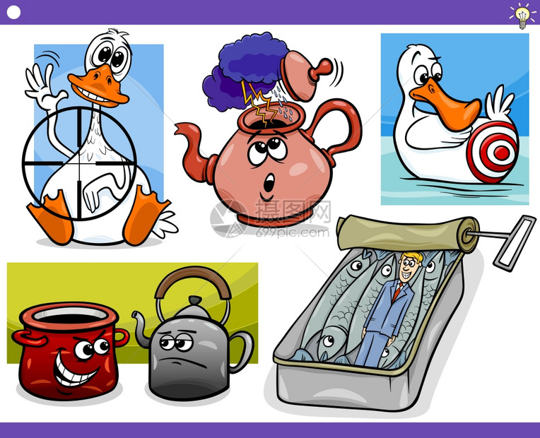 一套幽默的漫画 插画图片下载-正版图片303255438-摄图网