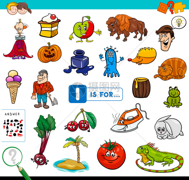 寻找图片中以字母I开头的元素插画图片下载-正版图片303448372-摄图网