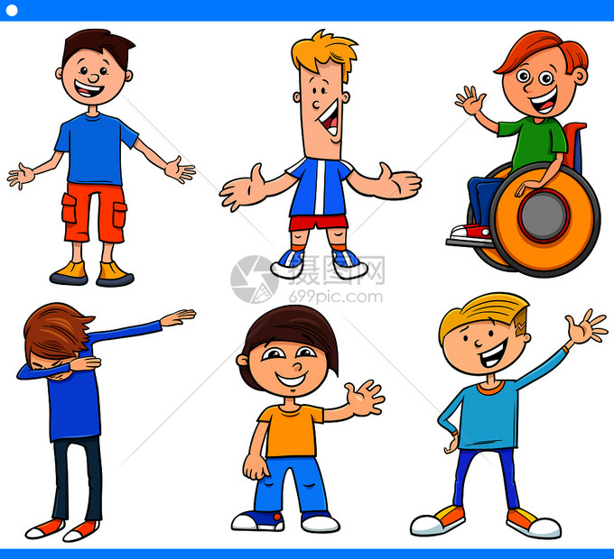 卡通可爱男孩插画图片下载-正版图片303534831-摄图网