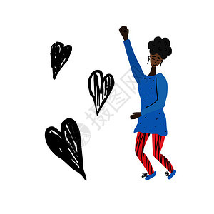 带角色的矢量女孩权力概念插画图片下载-正版图片303563318-摄图网