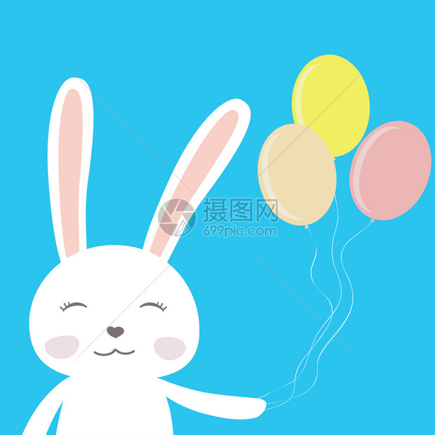 可爱卡通小兔子插画图片下载-正版图片303587613-摄图网