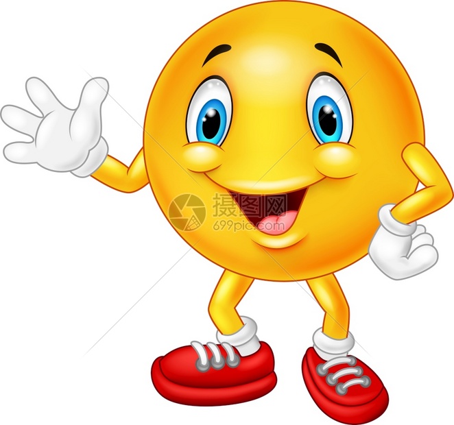 卡通表情手挥插画图片下载-正版图片303770910-摄图网