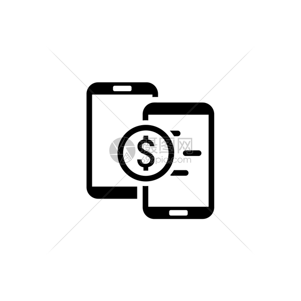 移动支付图标平面设计移动备和服务概念单独说明高清图片下载-正版图片304265207-摄图网