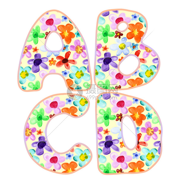 ABCD字母高清图片下载-正版图片304325302-摄图网