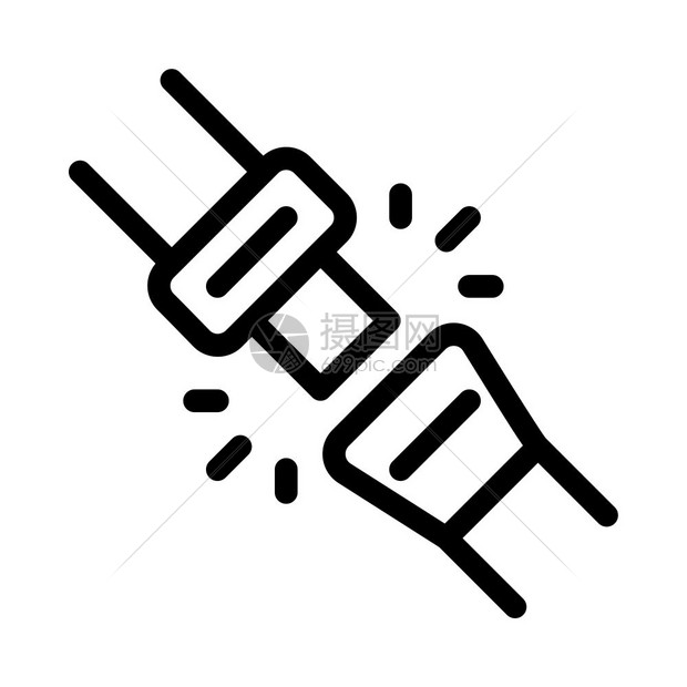 紧固安全带矢量说明图插画图片下载-正版图片304425673-摄图网