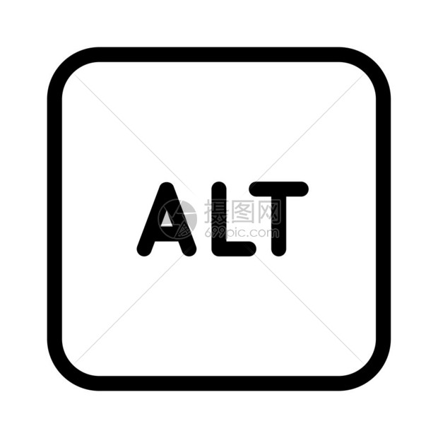 计算机Alt键插画图片下载-正版图片304442624-摄图网