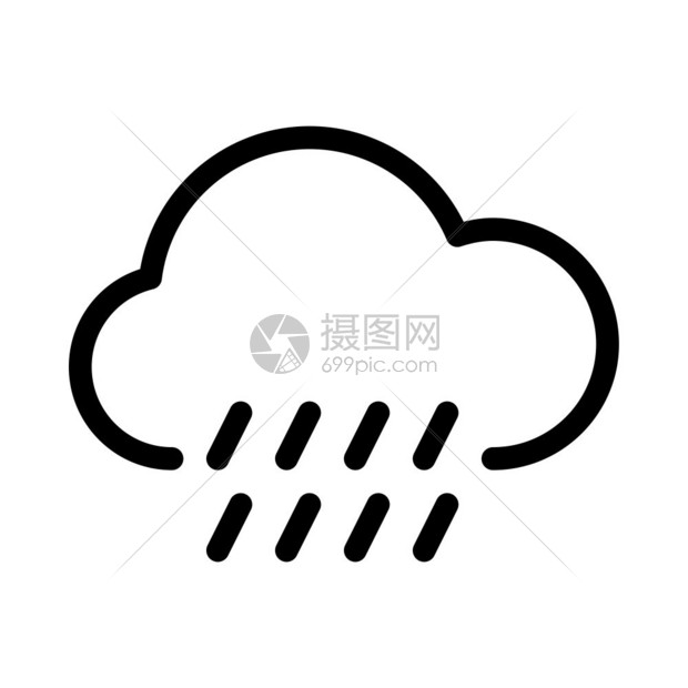 阵雨图标插画图片下载-正版图片304459741-摄图网