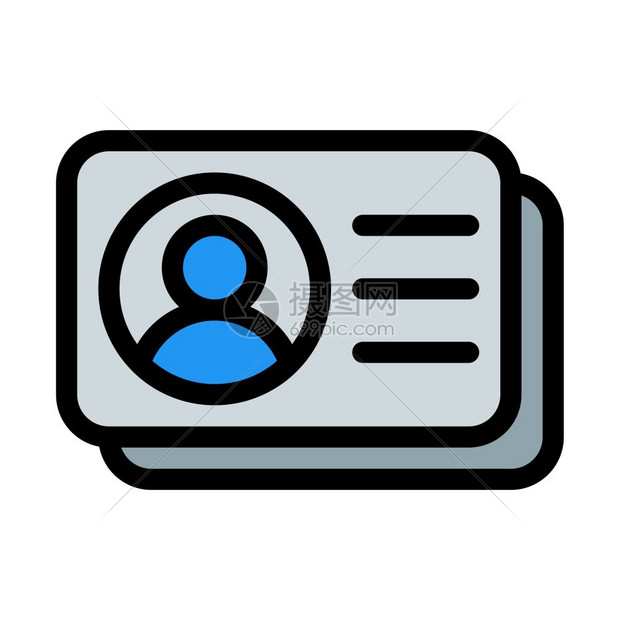 身份证或标签插画图片下载-正版图片304460821-摄图网