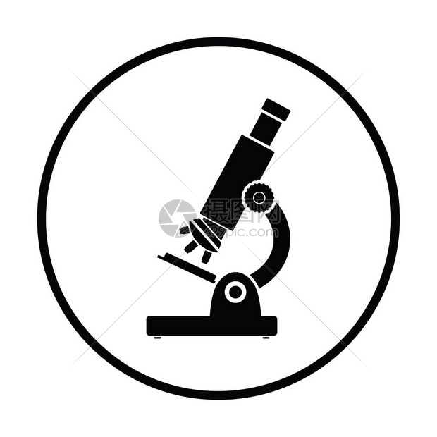 学校显微镜图标圆设计矢量图示高清图片下载-正版图片304494812-摄图网