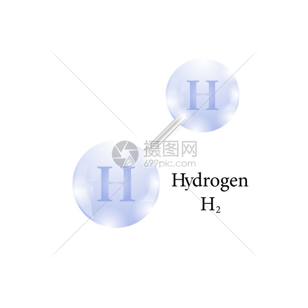 氢分子白背景孤立的周期表化学元素高清图片下载-正版图片304747909-摄图网