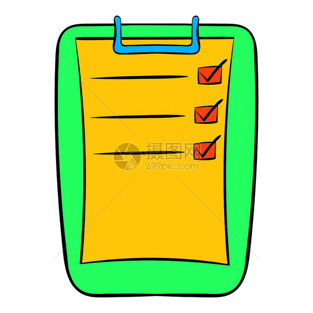 卡通列表矢量插图插画图片下载-正版图片305068042-摄图网