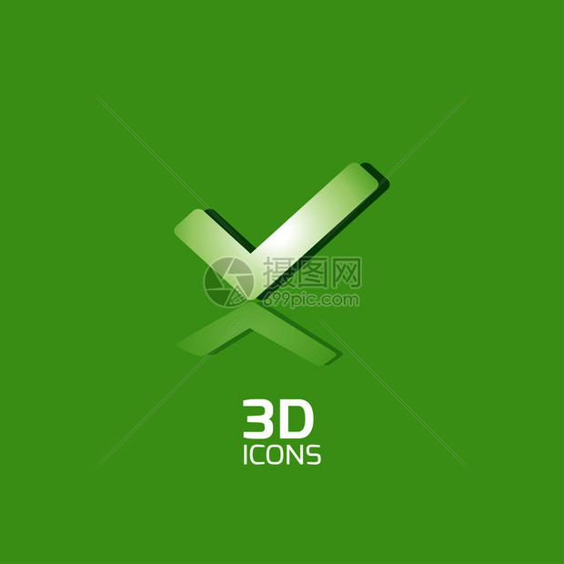 绿色对号矢量设计模板插画图片下载-正版图片305307396-摄图网