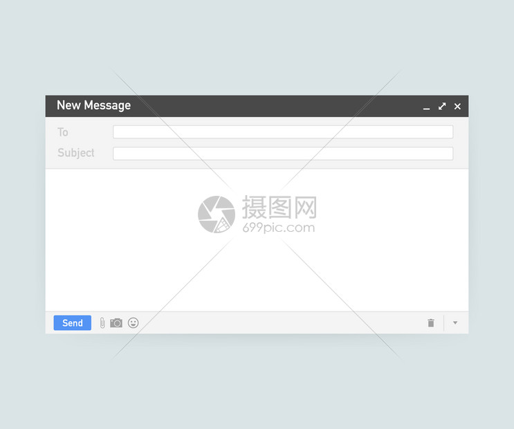 电子邮件模板空白的电子邮件浏览器窗口邮件信息网页矢量框架库存图解高清图片下载-正版图片305339527-摄图网